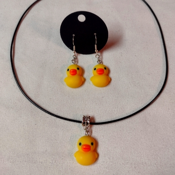 Dev Designs | Accessories | Rubber Ducky Jewelry Set | Poshmark